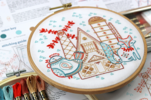 Folk Art Embroidery Patterns and Inspiration | Stitched Stories ...